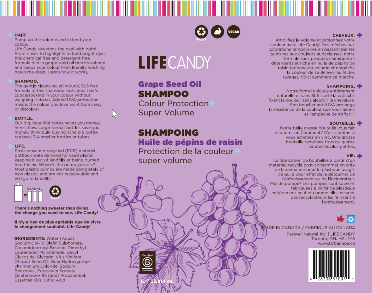 Grape Seed Oil Shampoo – Urban Spa